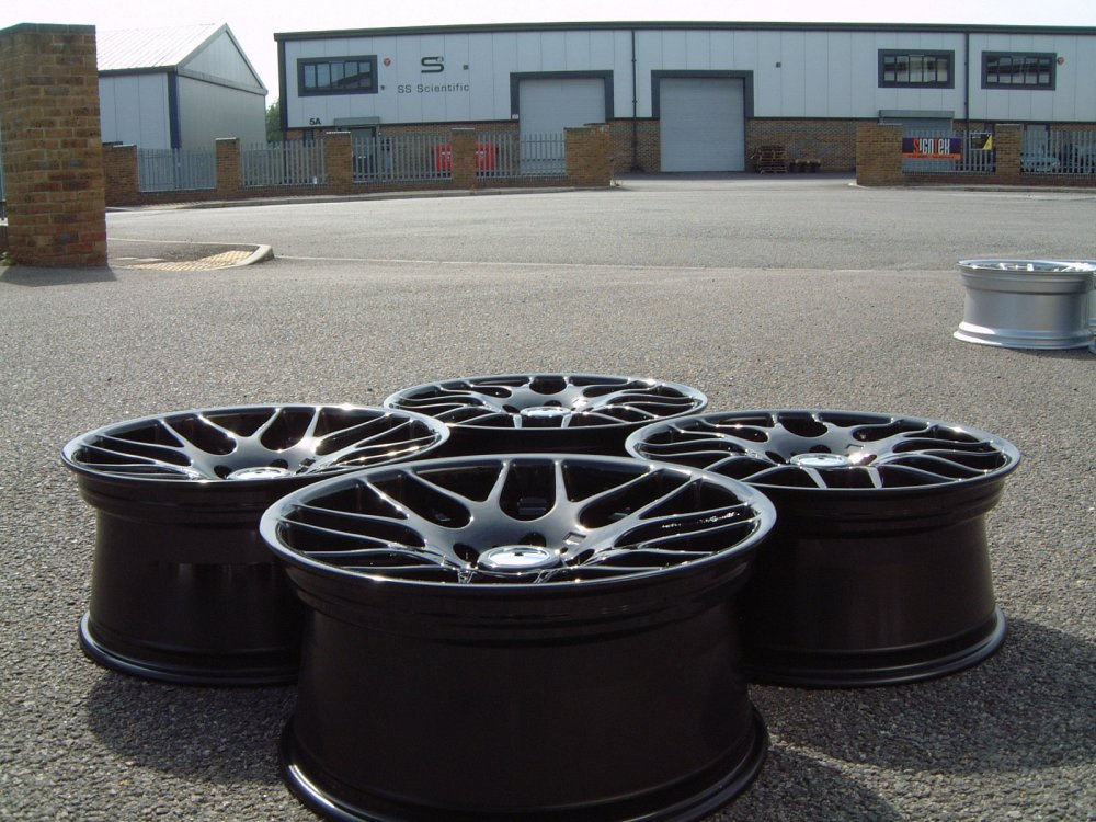 BM Autosport - NEW 18 INCH RIVA FOX DTM CSL ALLOY WHEELS IN GLOSS BLACK ...