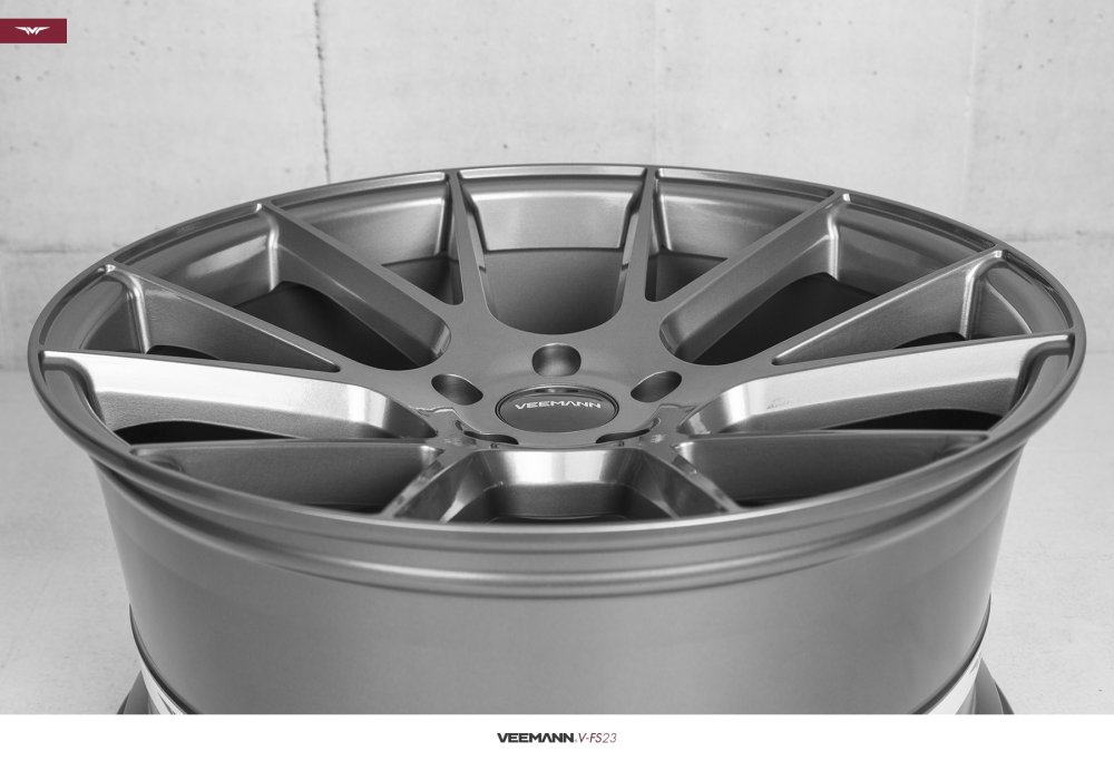 BM Autosport - NEW 18 INCH VEEMANN V-FS23 ALLOY WHEELS IN GLOSS GRAPHITE...