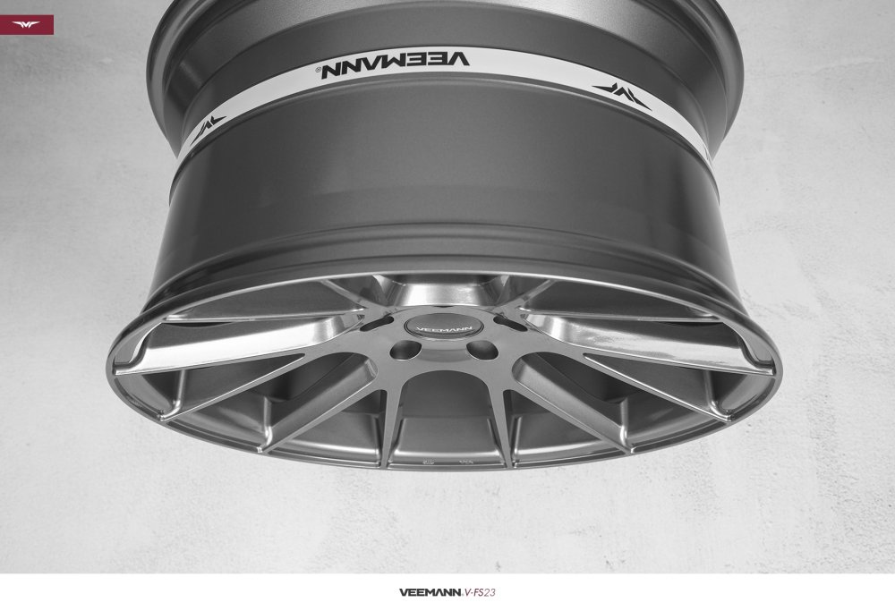 BM Autosport - NEW 18 INCH VEEMANN V-FS23 ALLOY WHEELS IN GLOSS GRAPHITE...