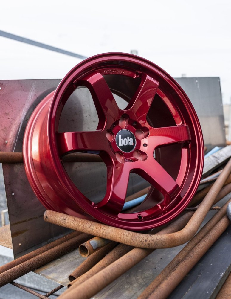 BM Autosport - New 19 Inch BOLA B1 Alloy Wheels In Candy Red, Wider Rear...